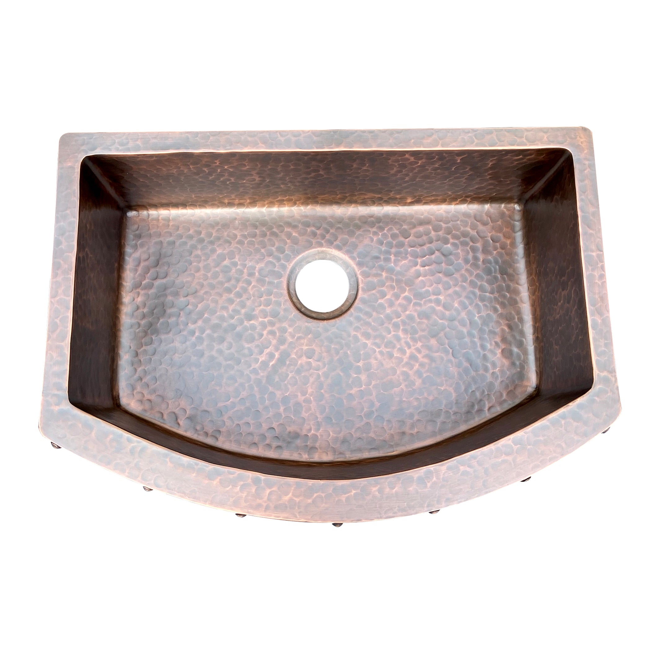Single Bowl Copper Apron Front Kitchen Sink - Copper Tailor ...