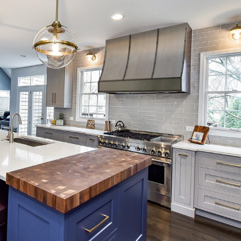 Sloped Stainless Steel Range Hoods — Rangehoodmaster