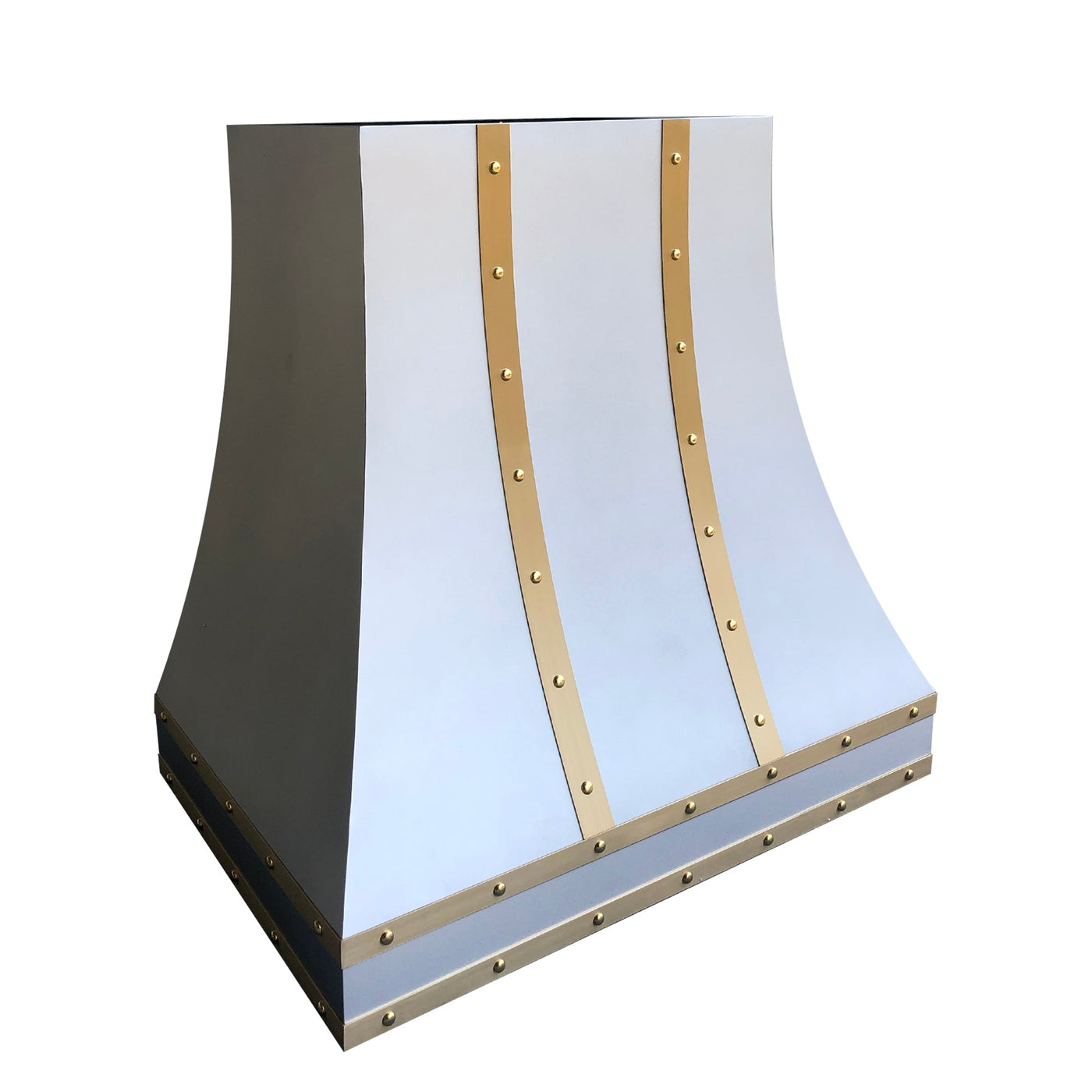 Stainless Steel Custom Curved Hoods with Brass Buttons for Aimee ...
