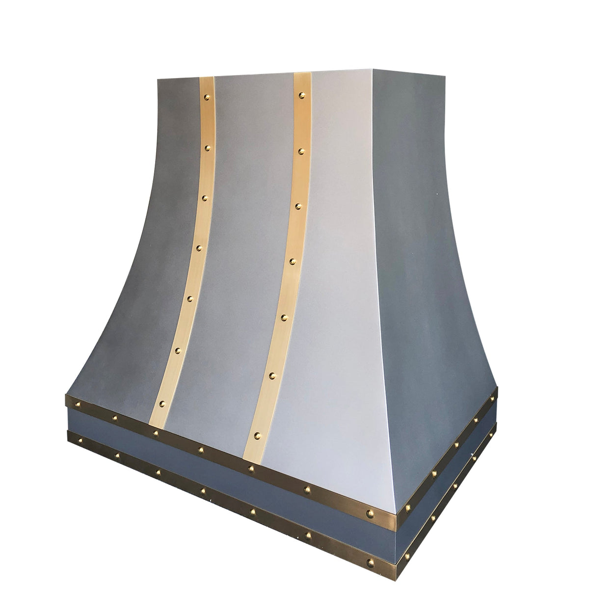 Stainless Steel Custom Curved Hoods with Brass Buttons for Aimee ...