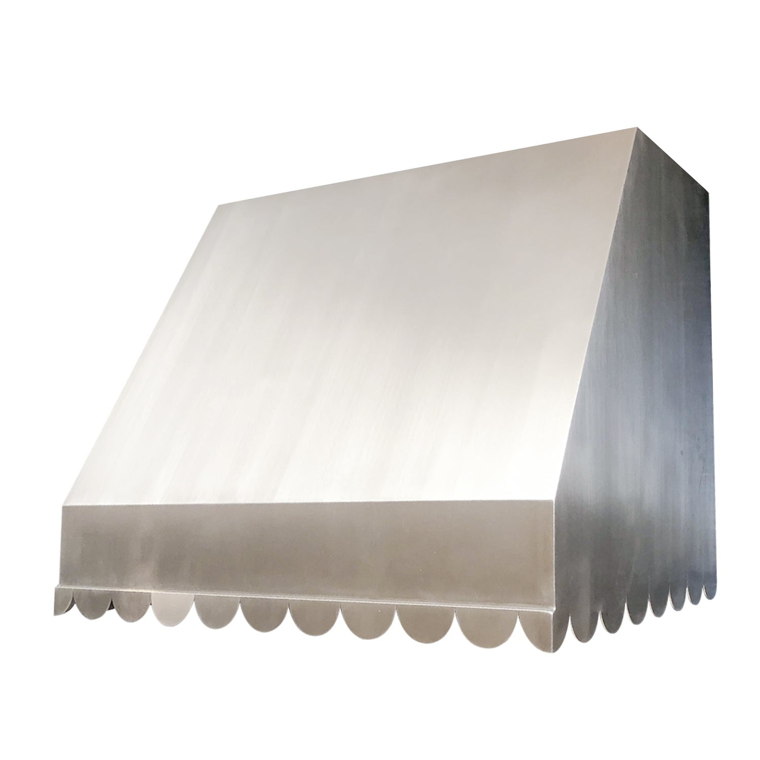 Custom Scalloped Stainless Steel Range Hood Wall-Mounted for Alice ...