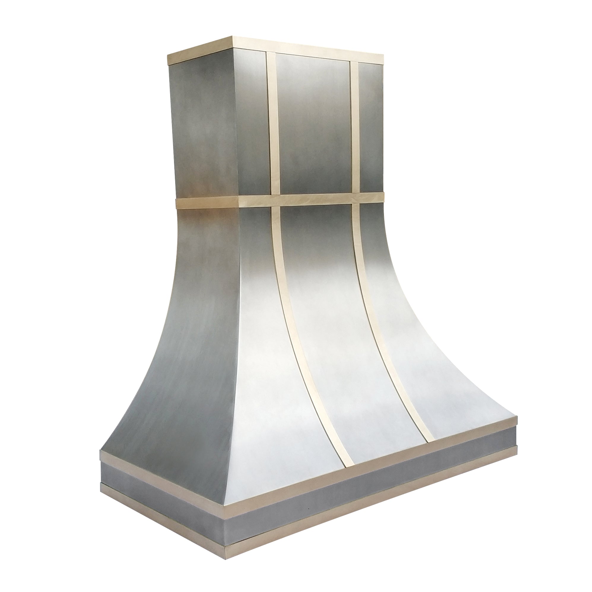 RHM Curved Stainless Steel Custom Range Hood SH35-2VT1HT — Rangehoodmaster