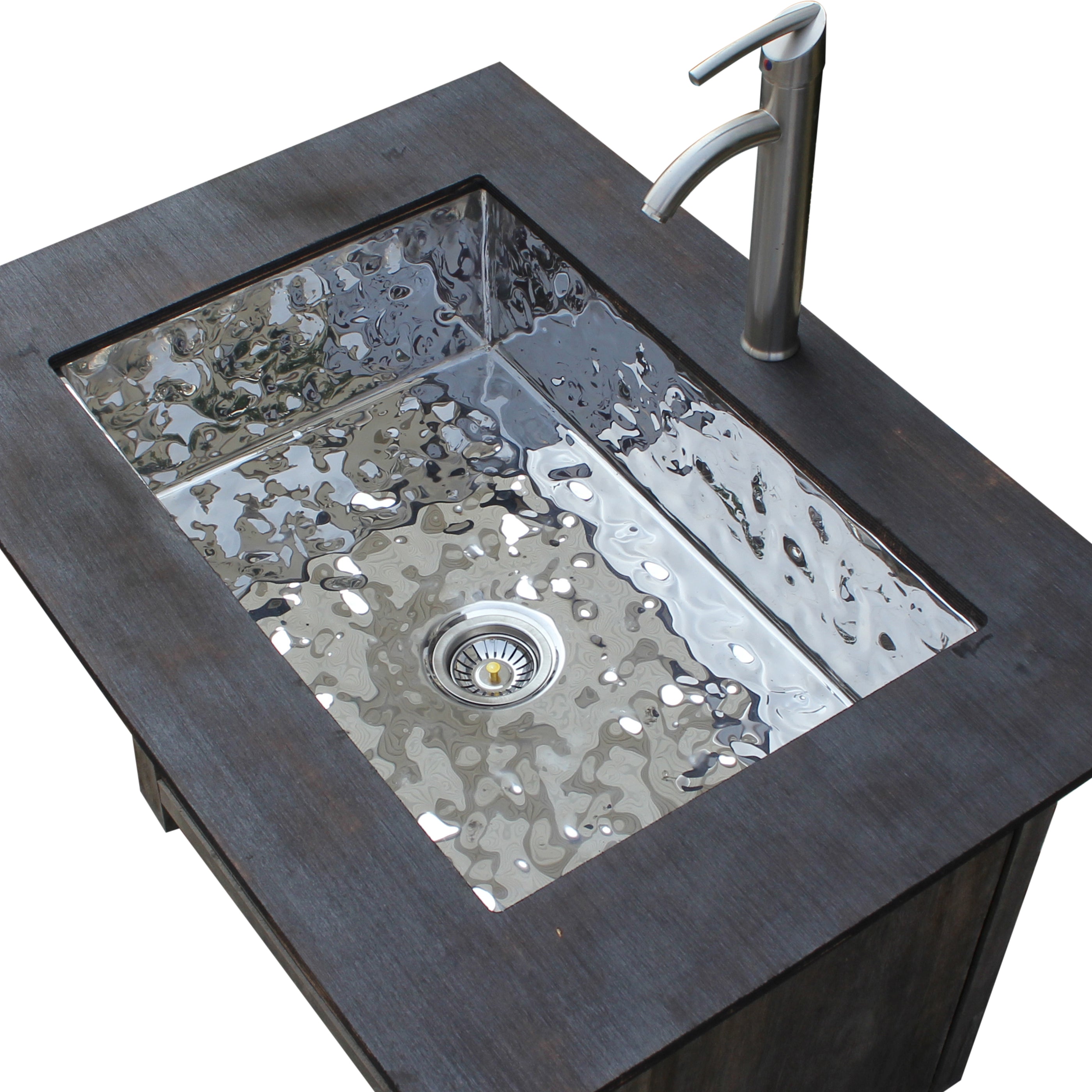 Hammered Water Ripple Shaped Undermount Stainless Steel Sinks ...