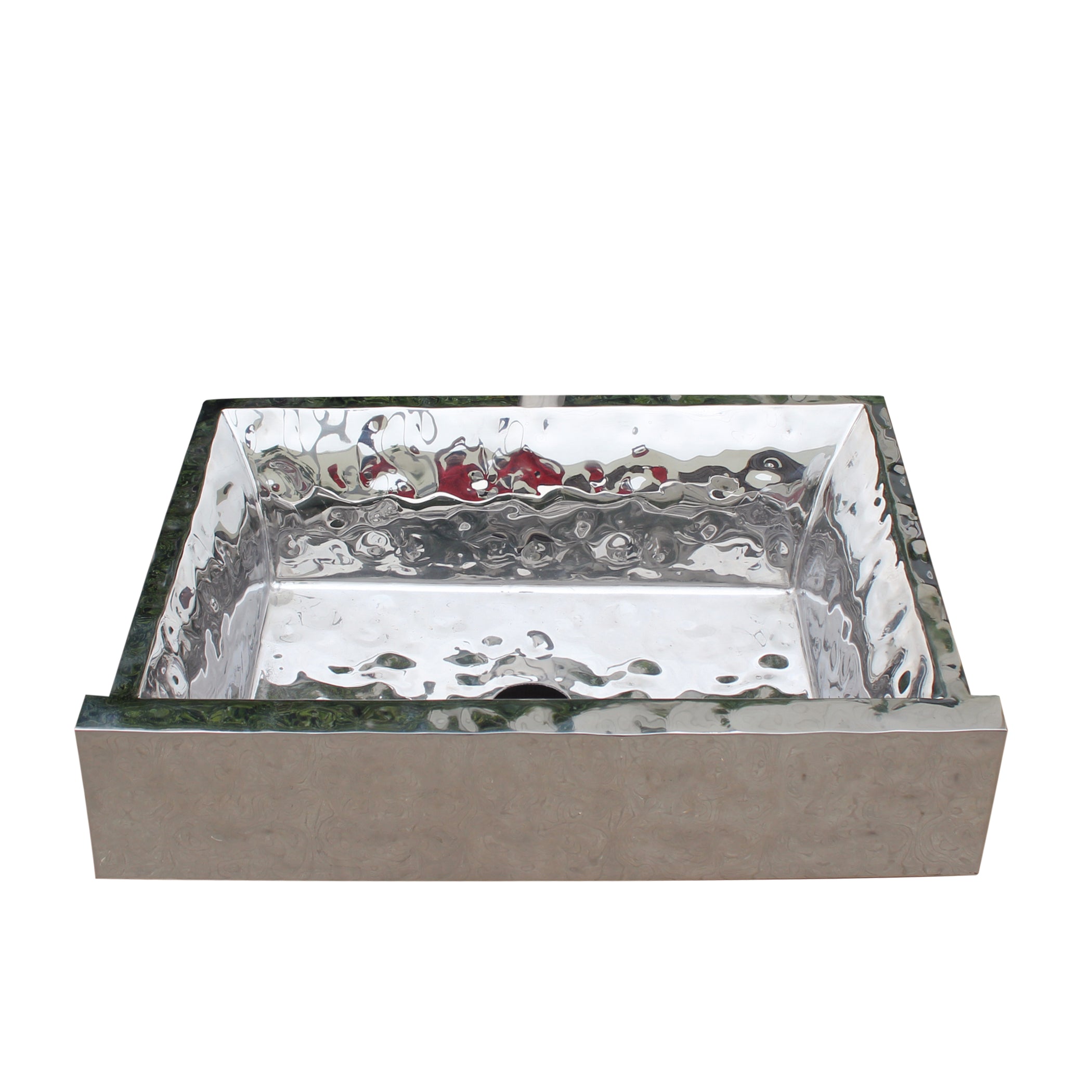 Water Ripple Shaped Hammered Farmhouse Stainless Steel Sink ...