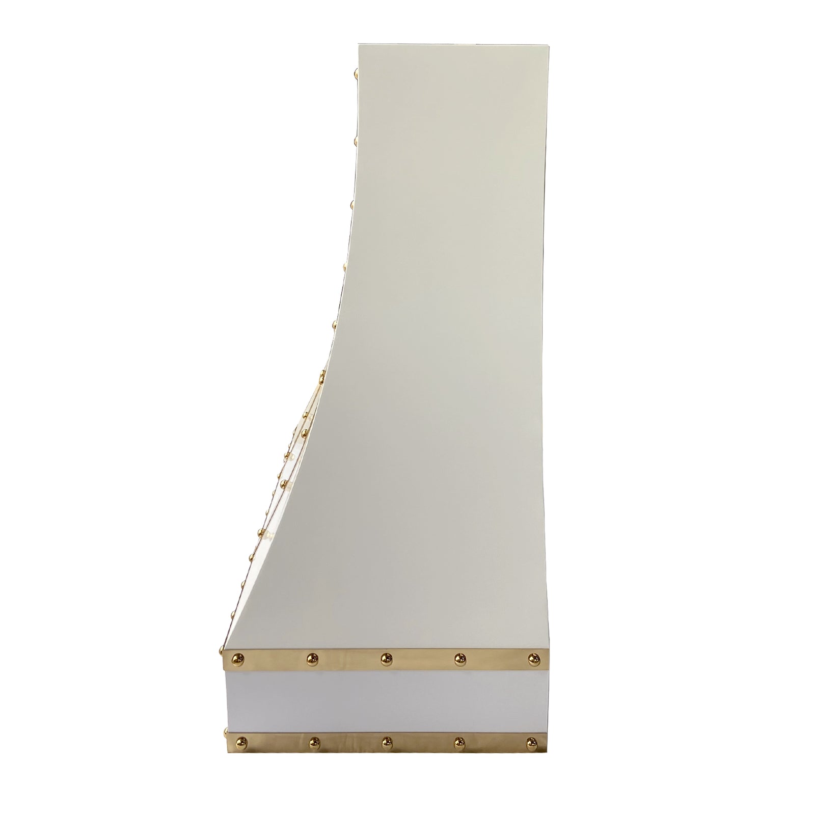 RHM White Painted Curved Handcraft Stainless Steel Custom Hoods with B ...