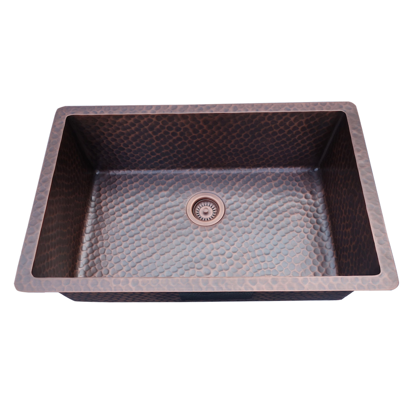Single Bowl Copper Undermount Kitchen Sink - Copper Tailor ...