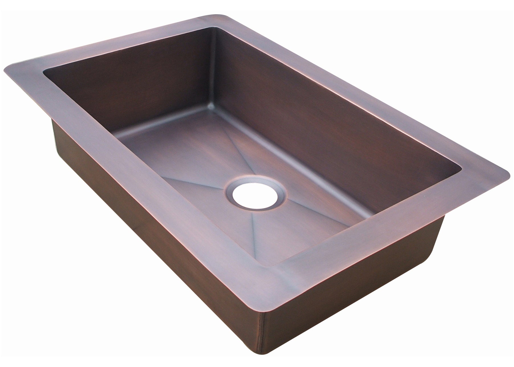 Single Bowl Copper Undermount Kitchen Sink - Copper Tailor ...