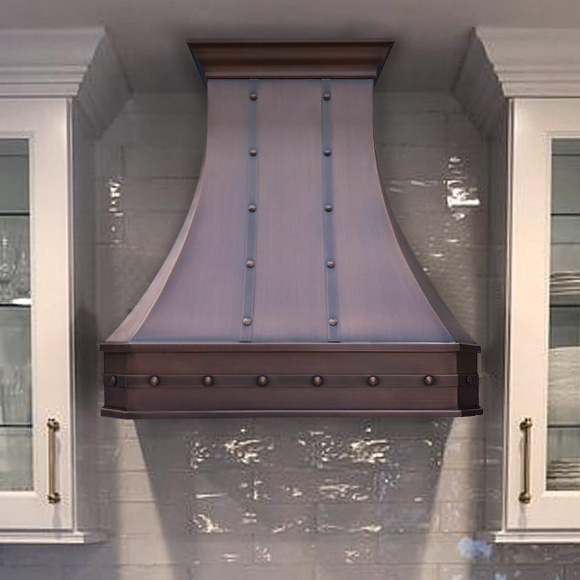 RHM Custom Solid Copper Kitchen Hood for Cherryl-50% balance ...