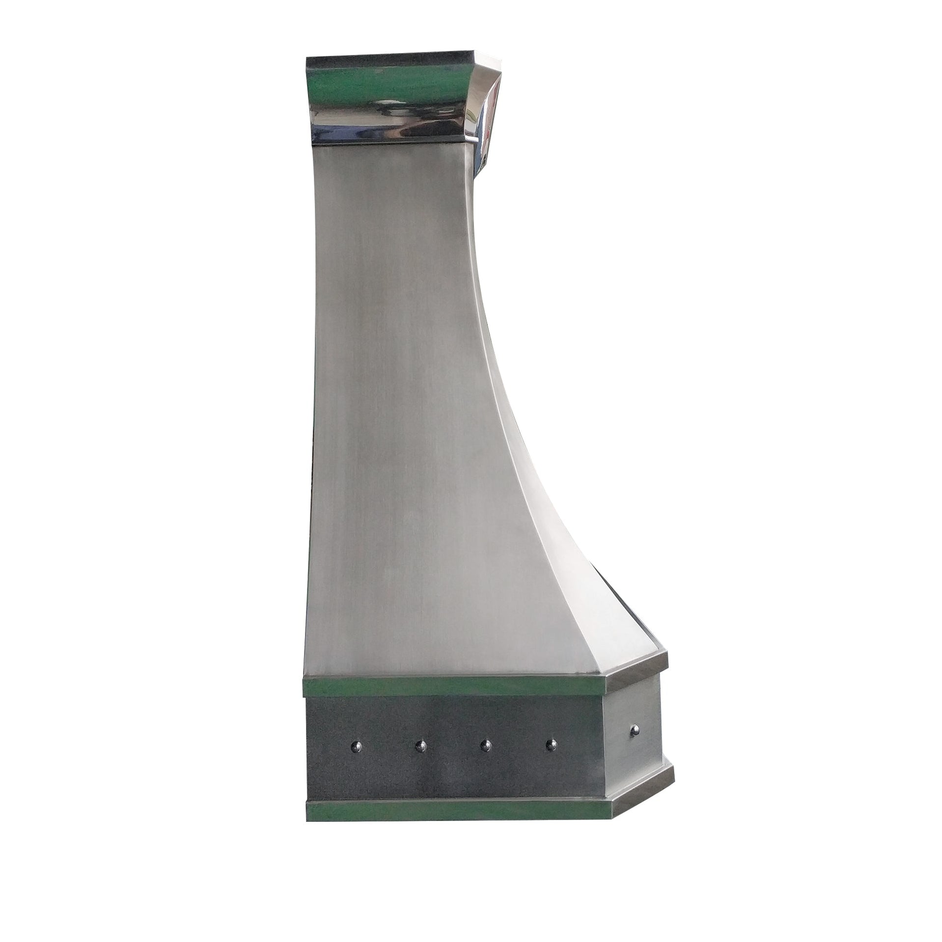 Curved Brushed Stainless Steel Custom Kitchen Hood SH3-C2TRR ...
