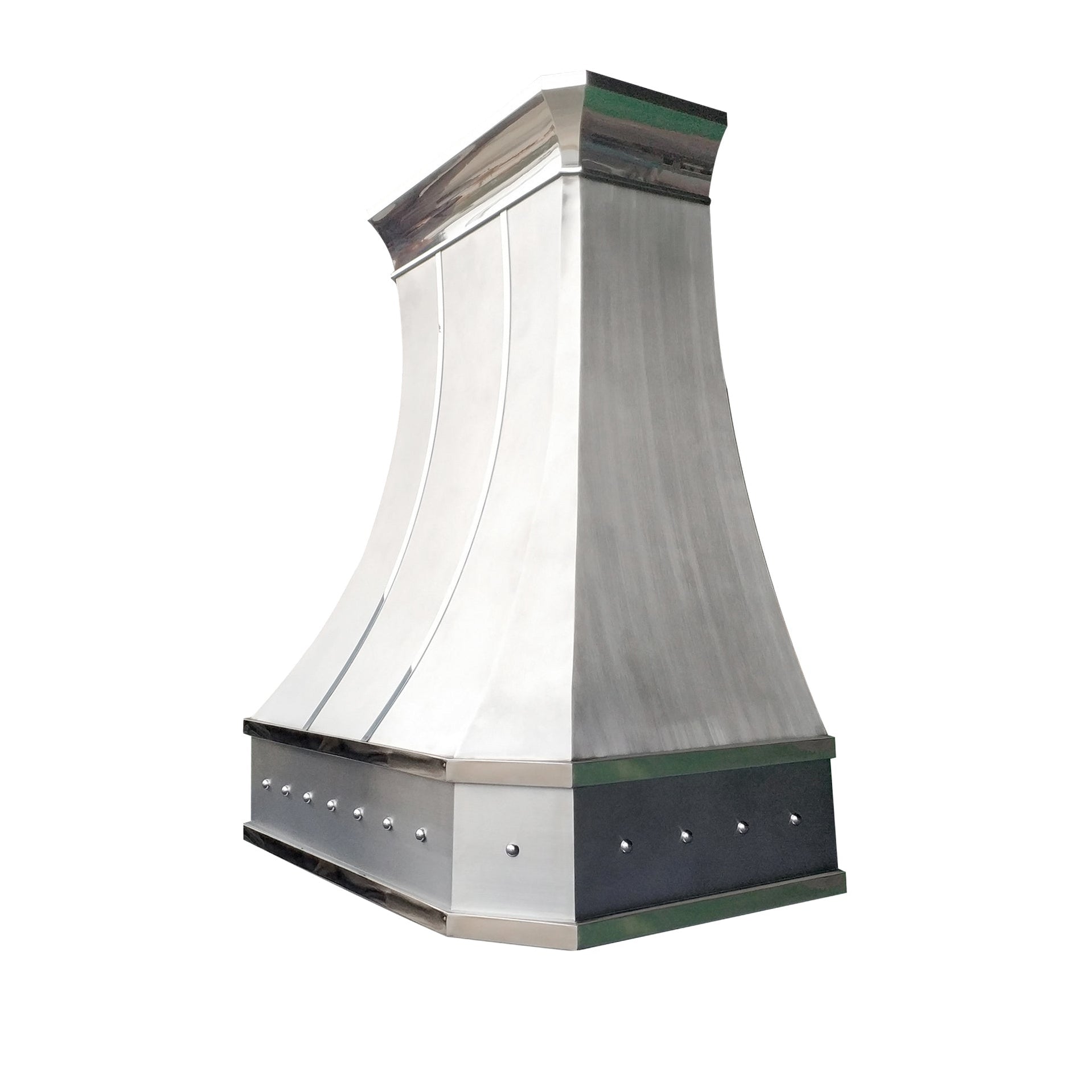 Curved Brushed Stainless Steel Custom Kitchen Hood SH3-C2TRR ...