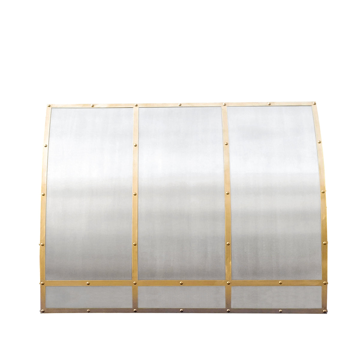 RHM Barrel Shaped Custom Stainless Steel Vent Hood with Brass Bands&Ri ...