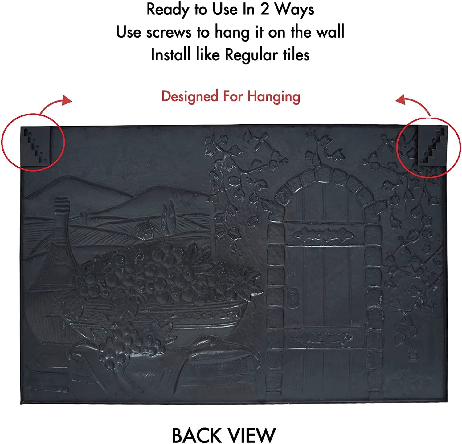 Handmade Copper Tile Fireplace & Kitchen Backsplash Bird Indoor & Outd ...