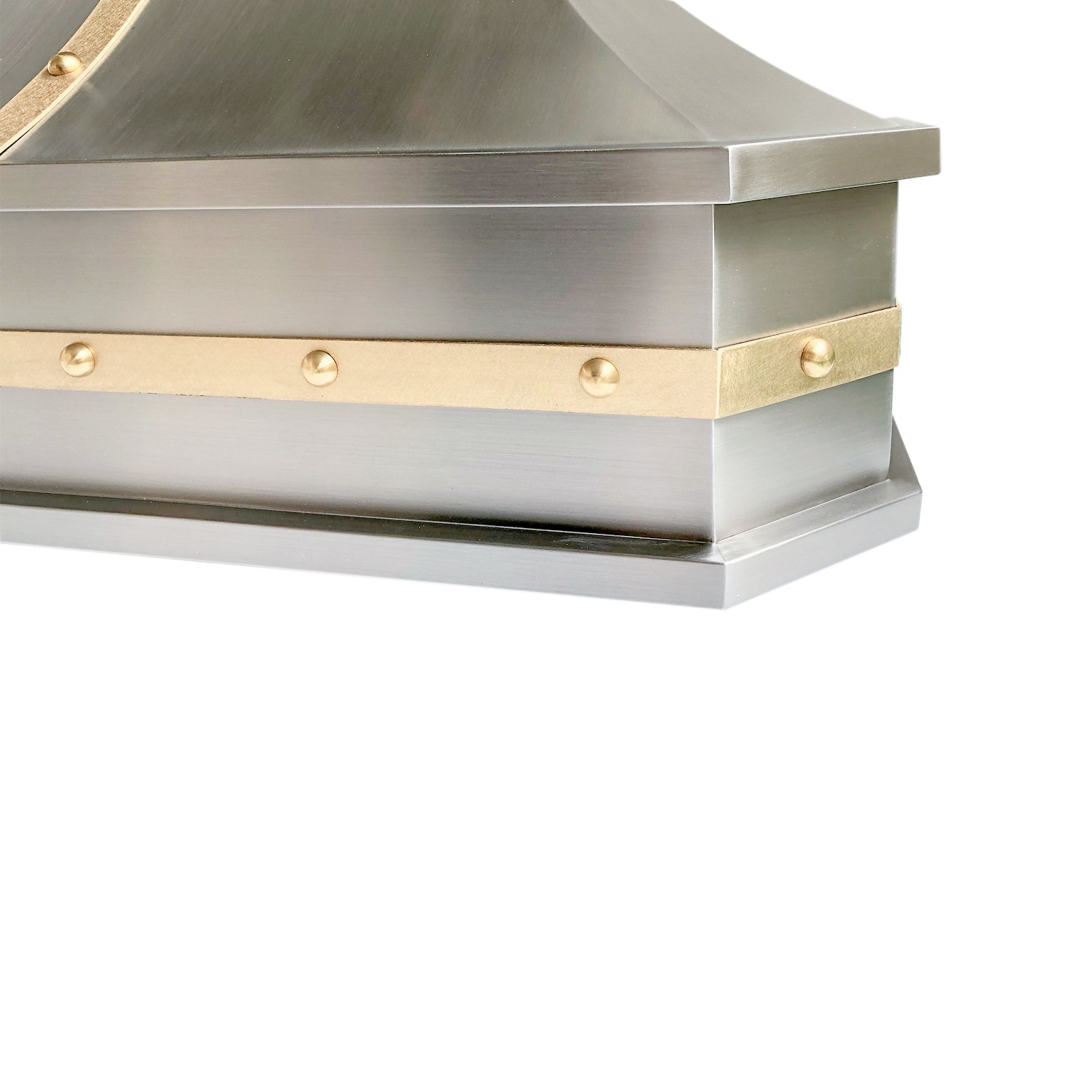 RHM Sweep Stainless and Brass Custom Range Hood SH3 | Custom Design ...